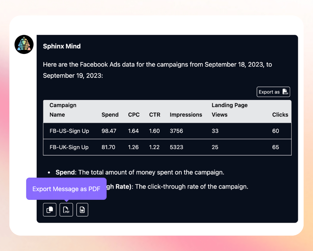 Sphinx Mind - Your AI Marketing Assistant